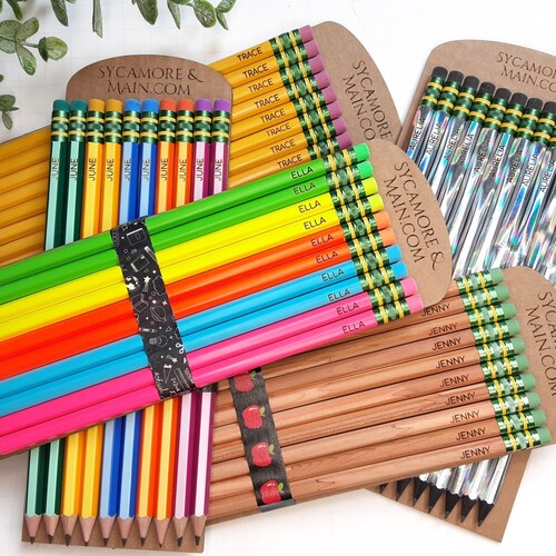 Personalized Back to School Pencil Gift Favors Pencils - Etsy