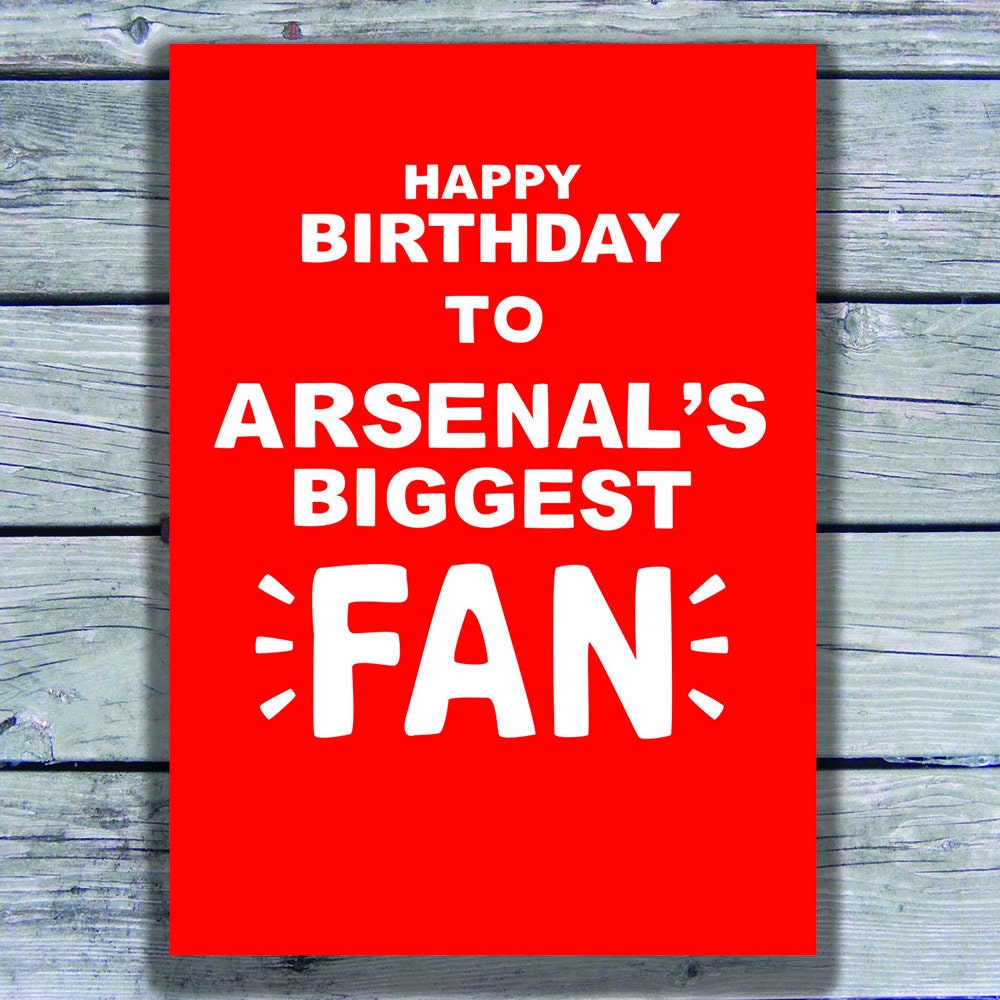 Happy birthday to Arsenal's biggest fan | Etsy