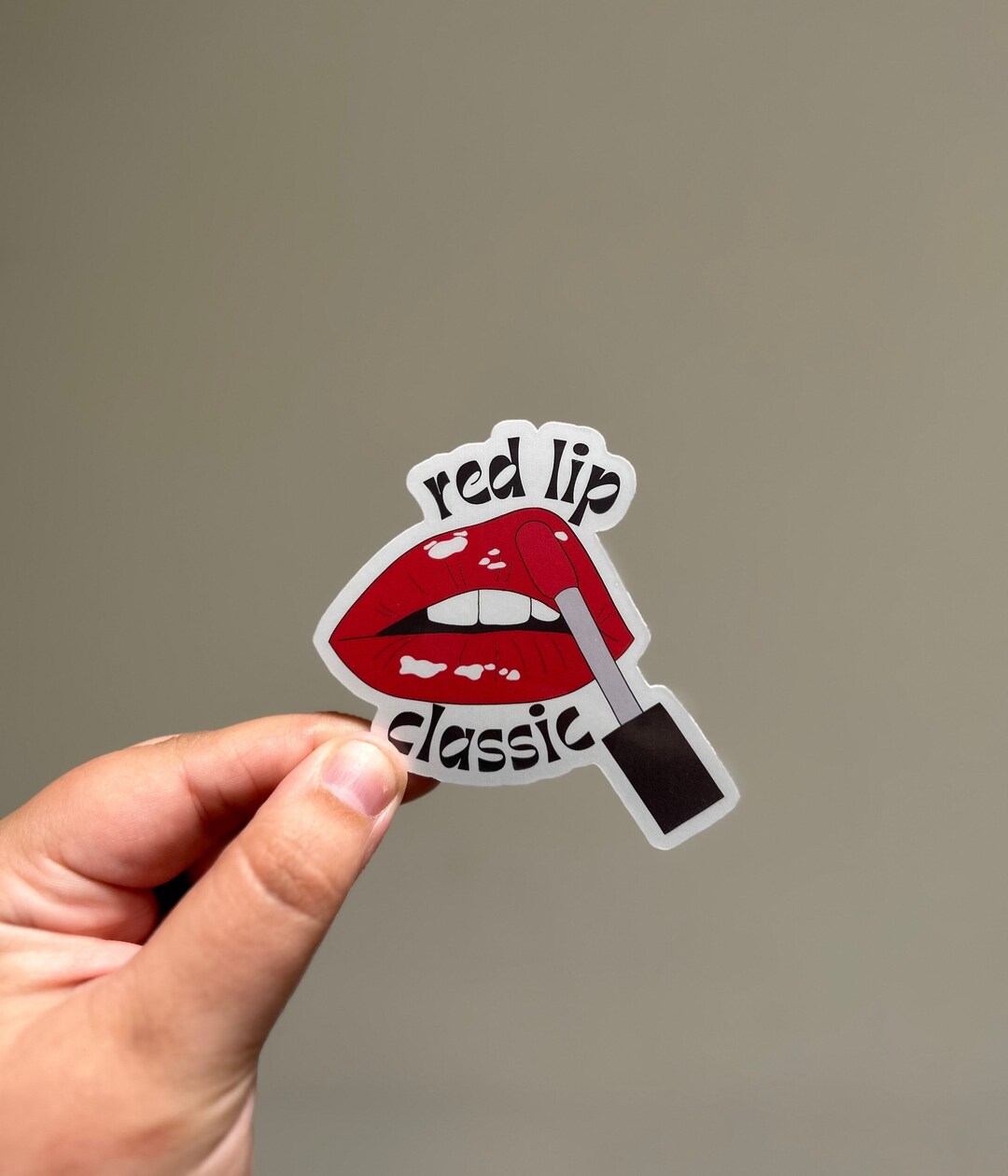 Red Lip Style Inspired Sticker | Taylor Swift Inspired Sticker | 1989 ...