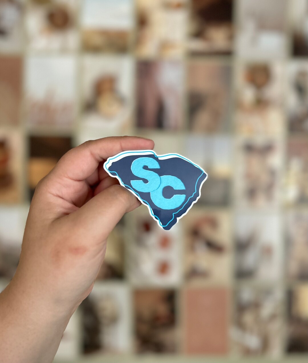 South Carolina State Sticker | SC Sticker | SC State Shape Sticker - Etsy