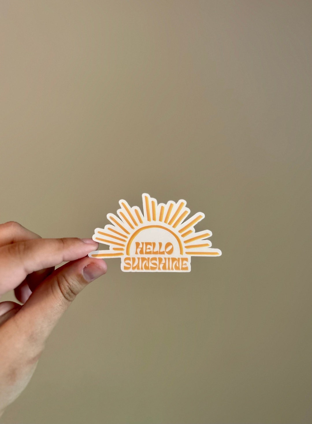 Hello Sunshine Sticker | Sunshine Sticker | Yellow Sunshine Sticker ...