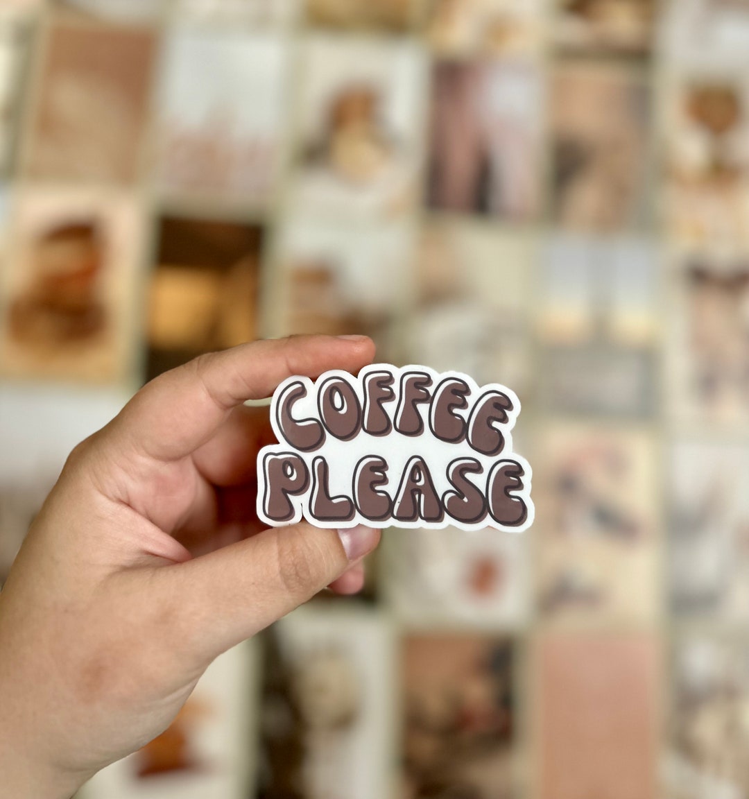 Coffee Please Sticker Coffee Sticker Coffee Laptop Sticker Fun Coffee ...