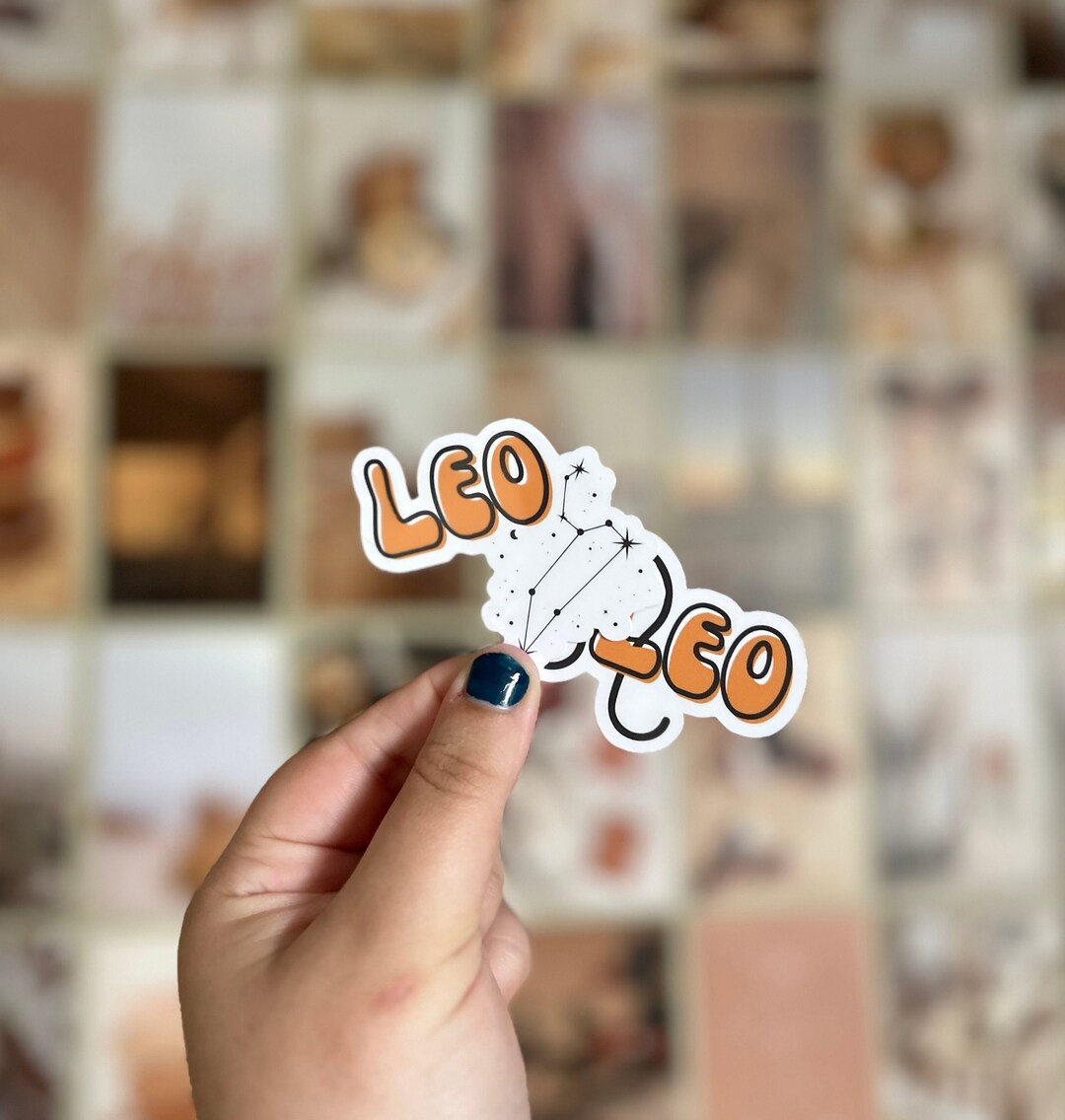 Leo Sticker | Leo Star Sign Sticker | Leo Laptop Sticker | Leo ...
