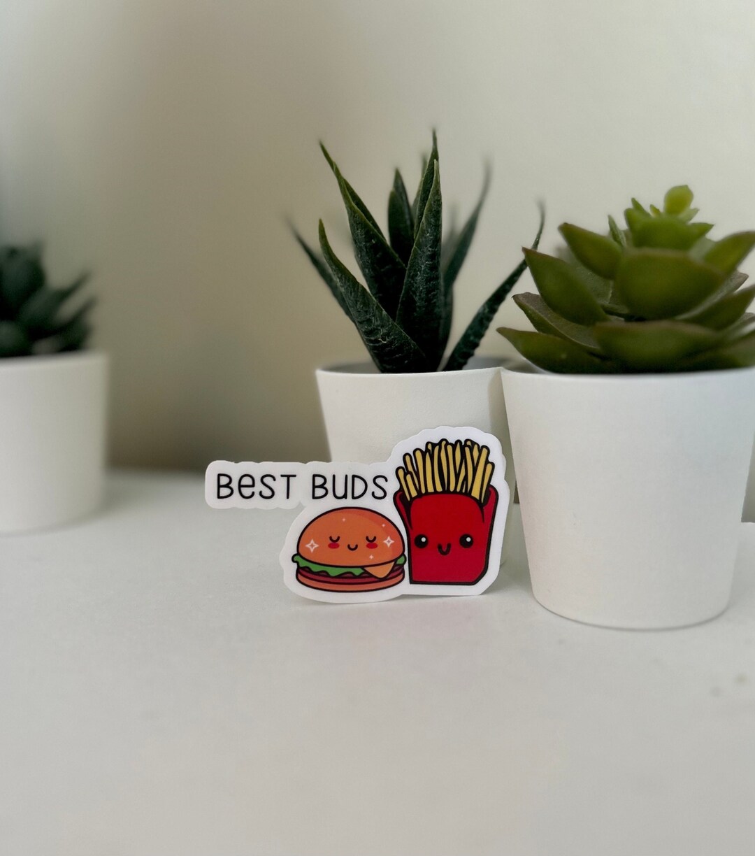 Burger and Fries Sticker Fries Sticker Burger Sticker Food Duo Sticker ...