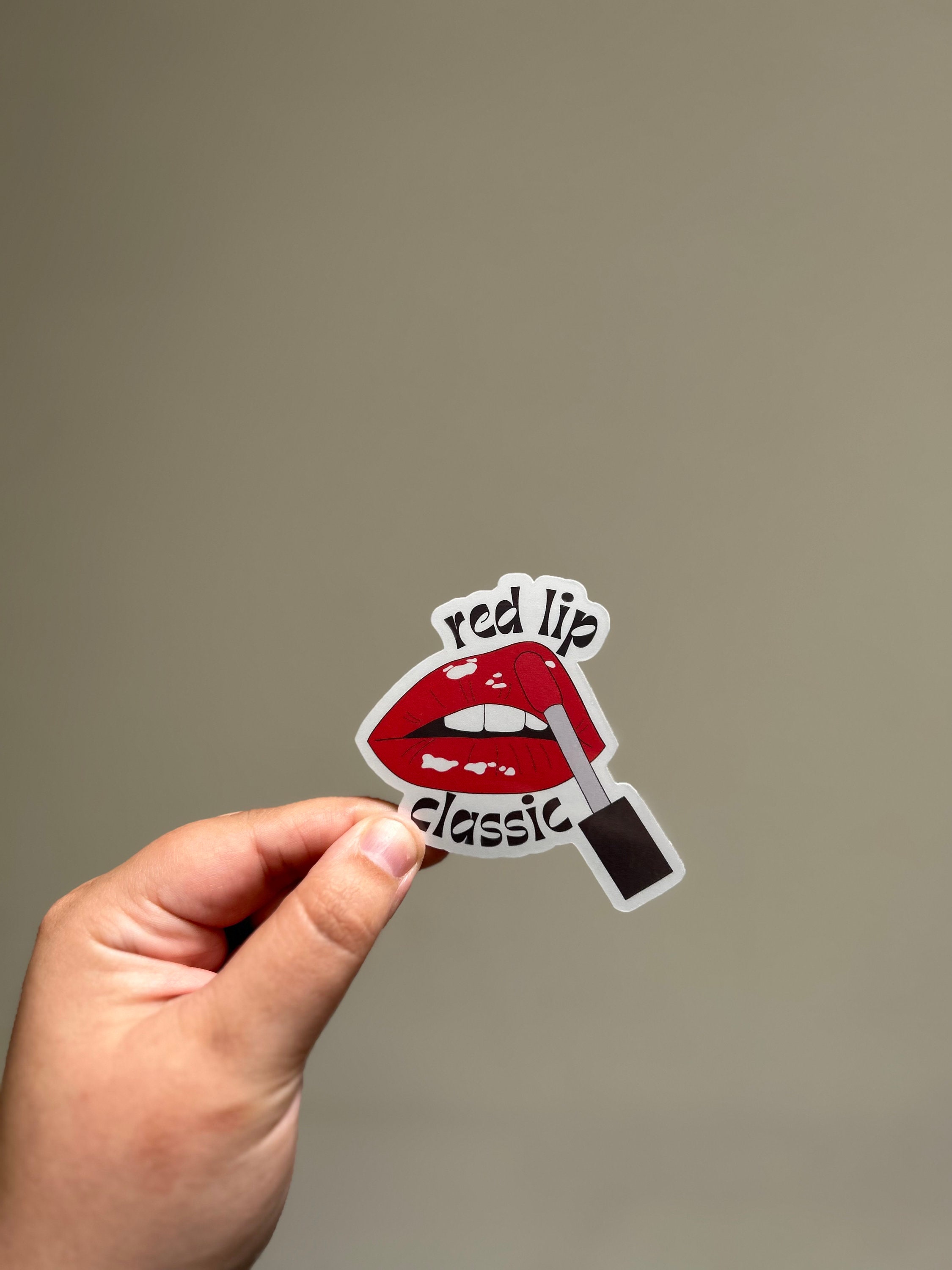 Red Lip Style Inspired Sticker Taylor Swift Inspired Sticker 1989 ...
