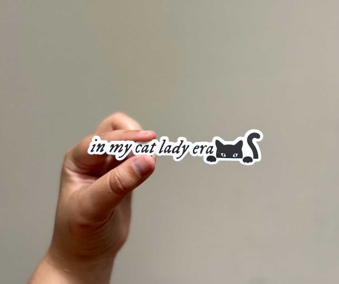 Cat Lady Era Sticker | Cat Lady Sticker | Cat Lover Sticker | Cat ...