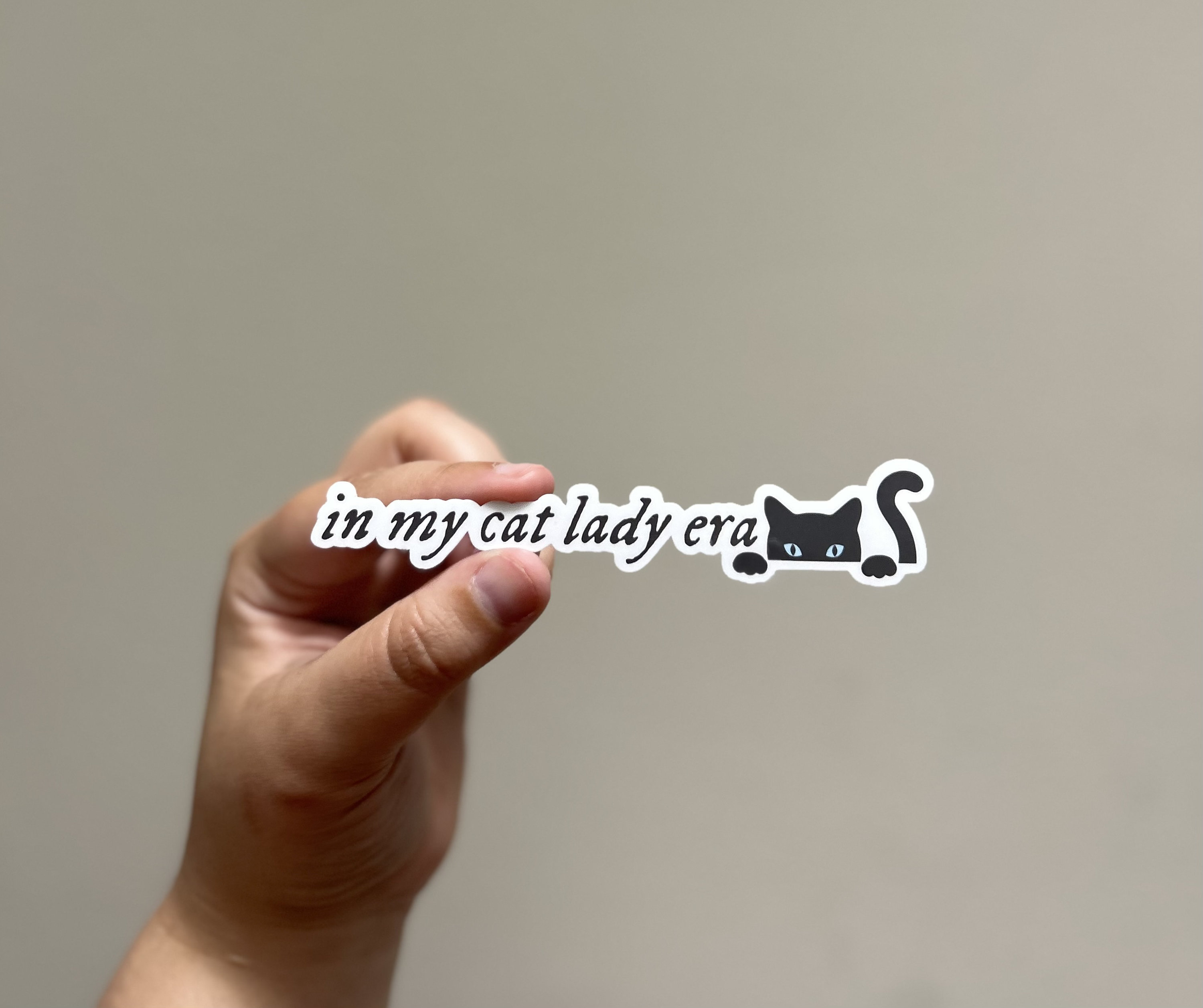 Cat Lady Era Sticker Cat Lady Sticker Cat Lover Sticker Cat Sticker ...