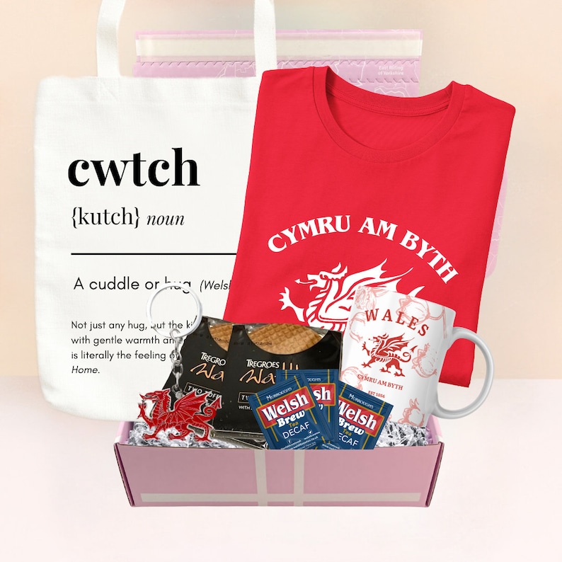 St. Davids's Day Gift Box Welsh Gift Box Letterbox Gifts Welsh Mug ...