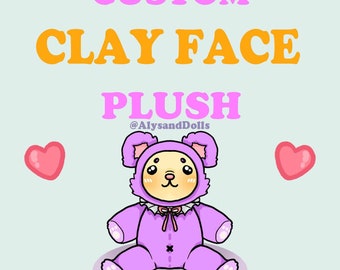 Clay Face Plush | Etsy