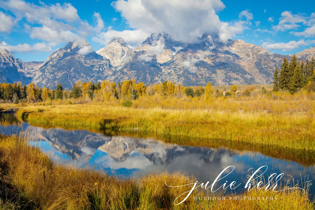 A Stunning View of the Tetons in the Grand Teton Mountain Range at ...