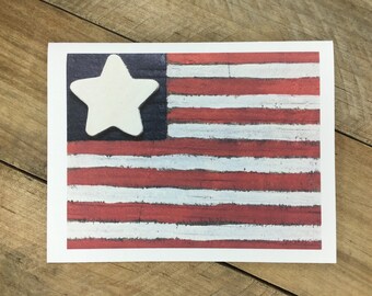 American Flag Note Cards Stationery Set of 10 Cards With - Etsy