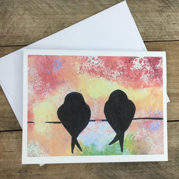 Love Birds Painting - Etsy