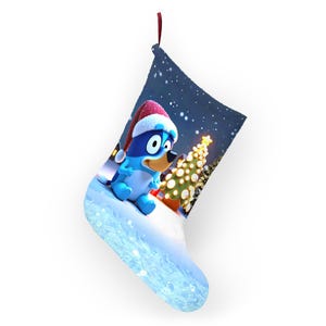 Bluey Christmas Stocking - Etsy