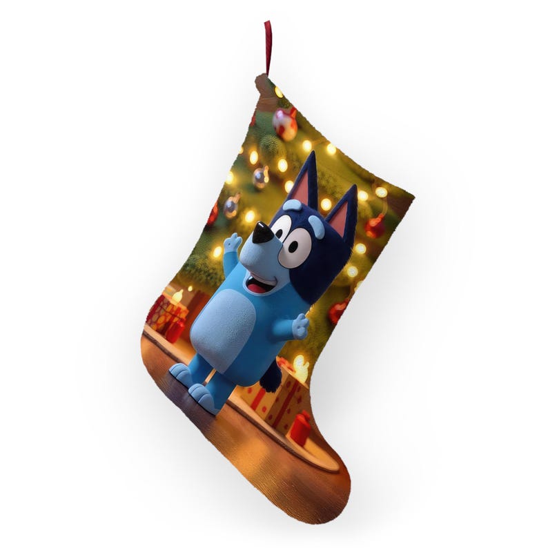 Bluey Style Christmas Stockings - Etsy