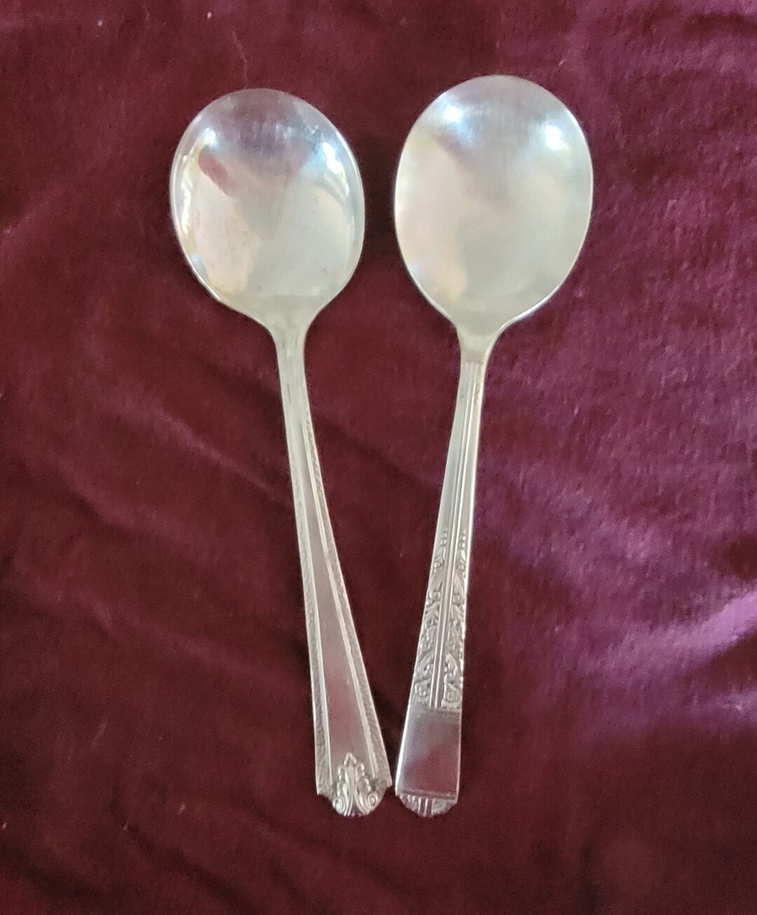 Silver Plate Soup Spoons, Oneida and Brooklawn, 1930s - Etsy