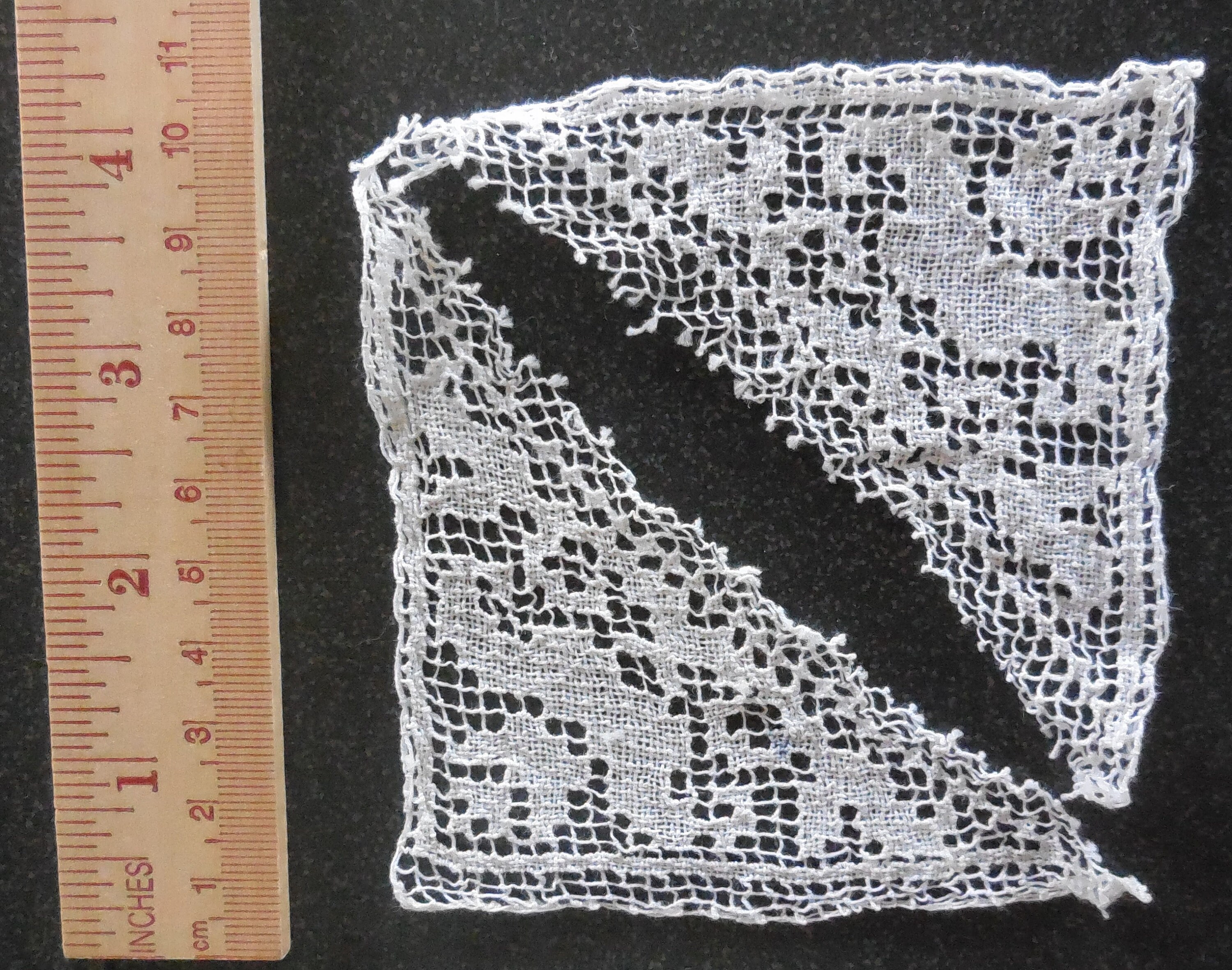 Antique Italian Lace Triangular Inserts - Etsy