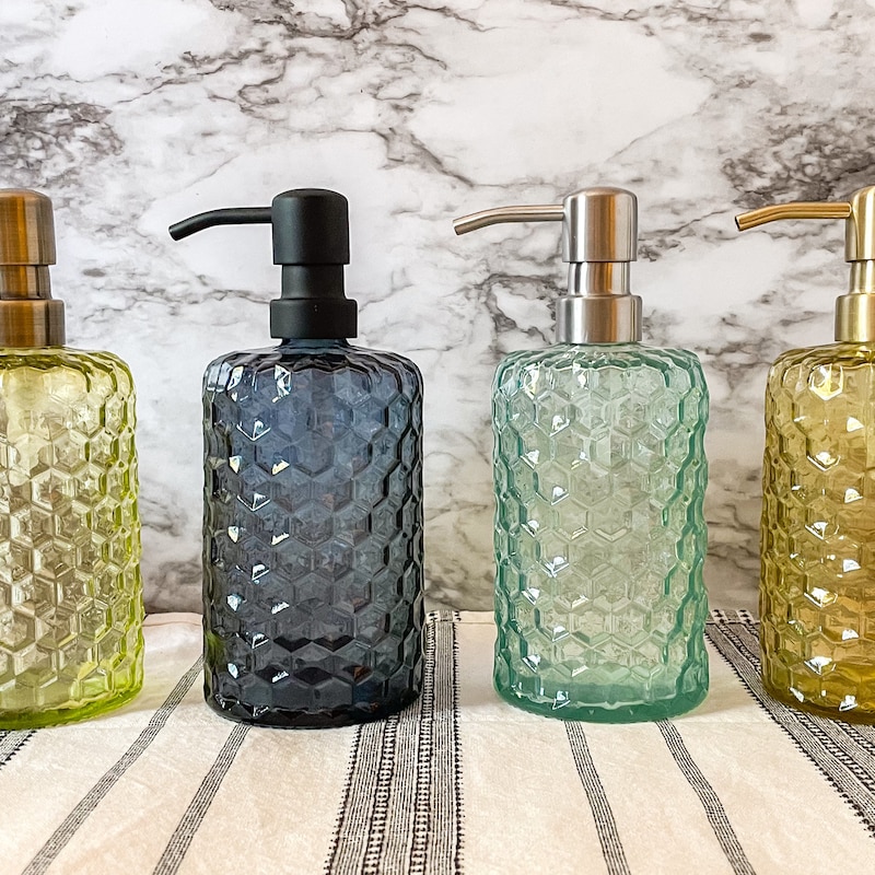 Glass Pump Bottle Small - Etsy