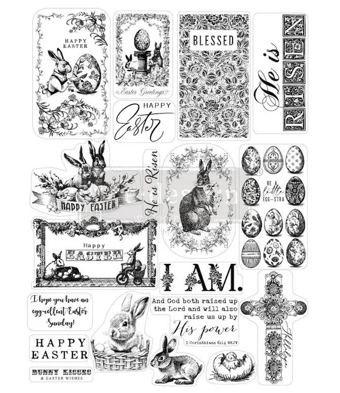 New!! Easter∙ Redesign With Prima ∙ Clearly Aligned Decor Stamps ∙ ...
