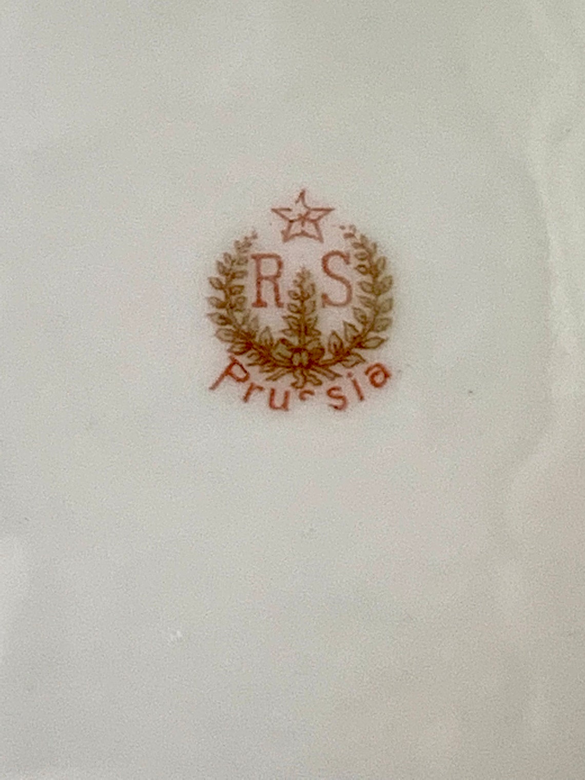 Antique RS PRUSSIA Mark Porcelain Ceramic Plate W/ 2 Handles 9 - Etsy