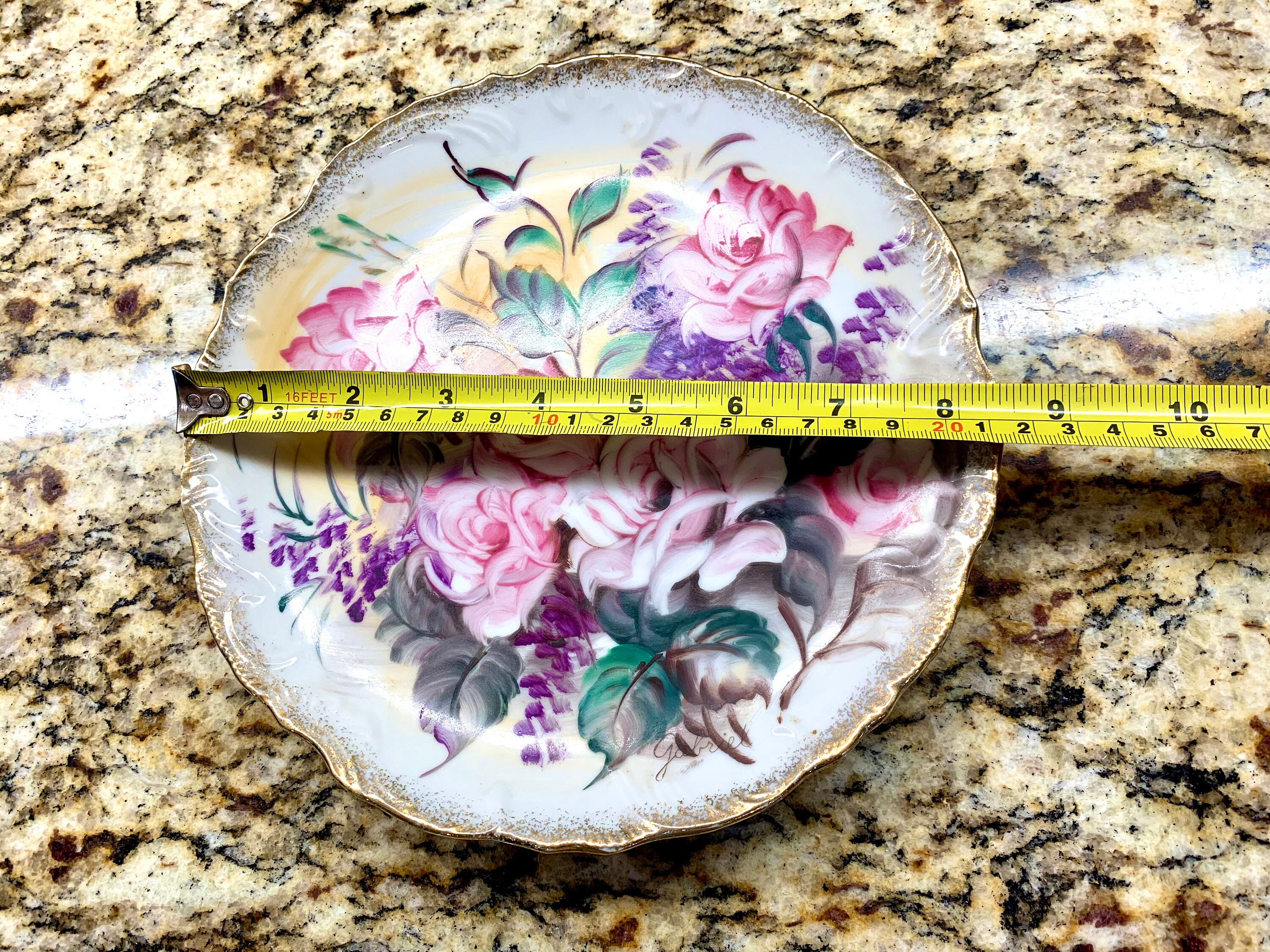 Vintage Ucagco Plate Pink Purple Gold Wall Hanging 1950s | Etsy