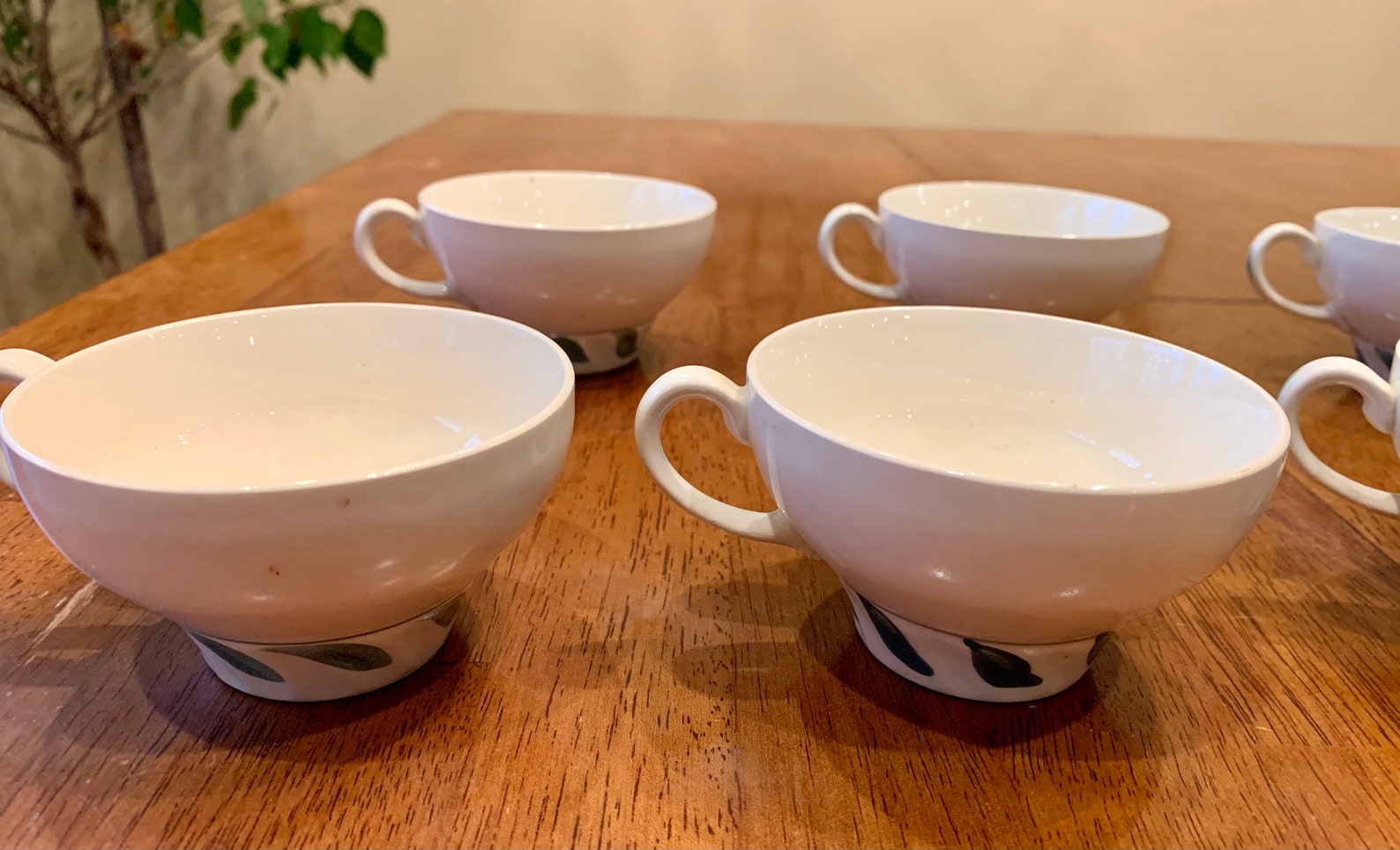 Vintage Blue Ridge Pottery Southern Camellia Cups Set of 9 - Etsy