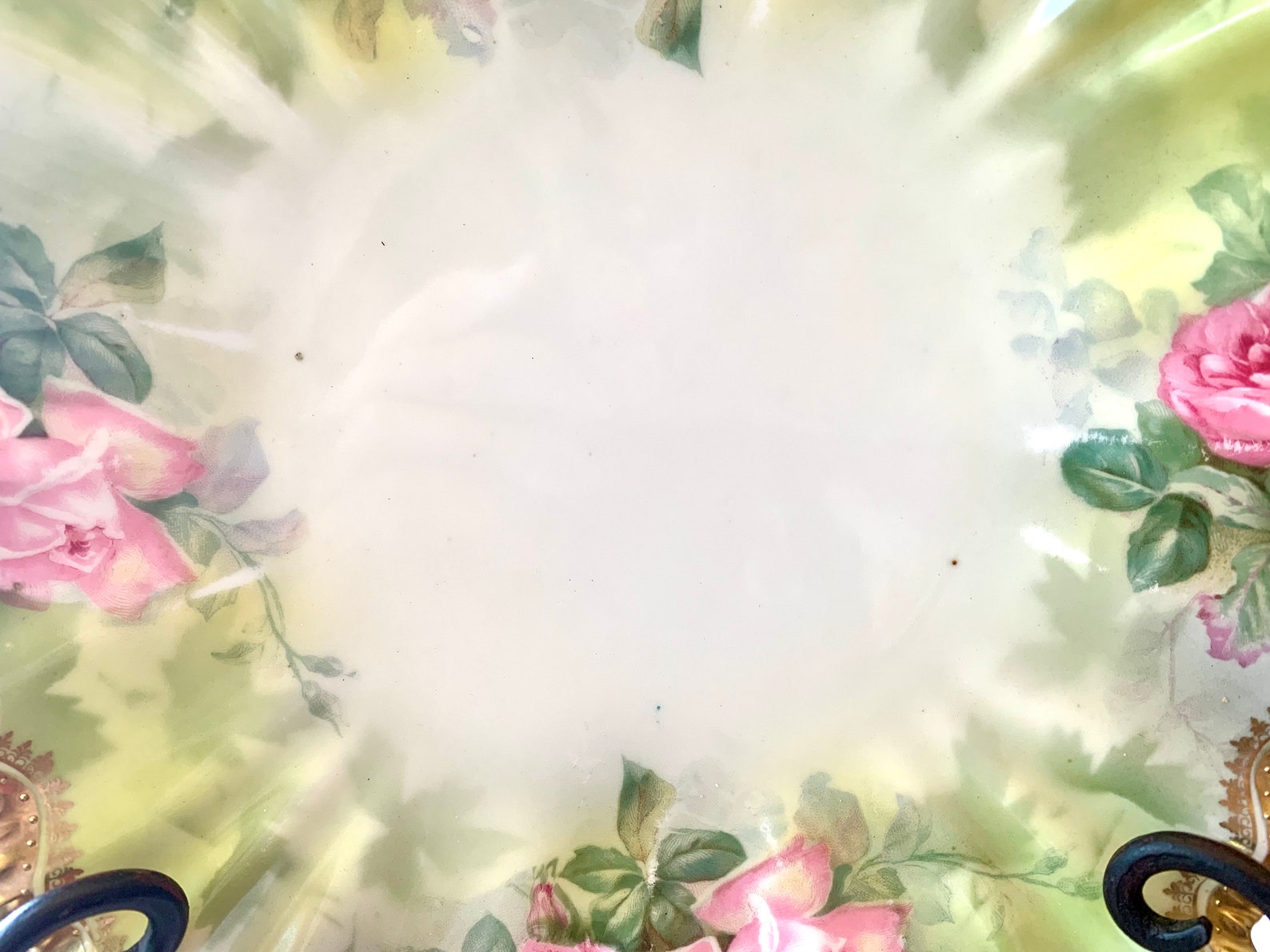 Antique RS PRUSSIA Mark Porcelain Ceramic Plate W/ 2 Handles 9 7/8 - Etsy