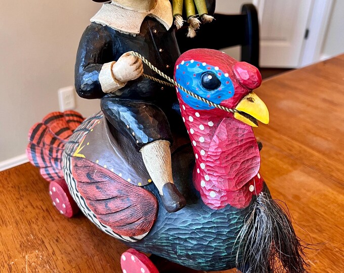 Vintage Signed Leo R. Smith Thanksgiving Harvest Pilgrim Woman - Etsy