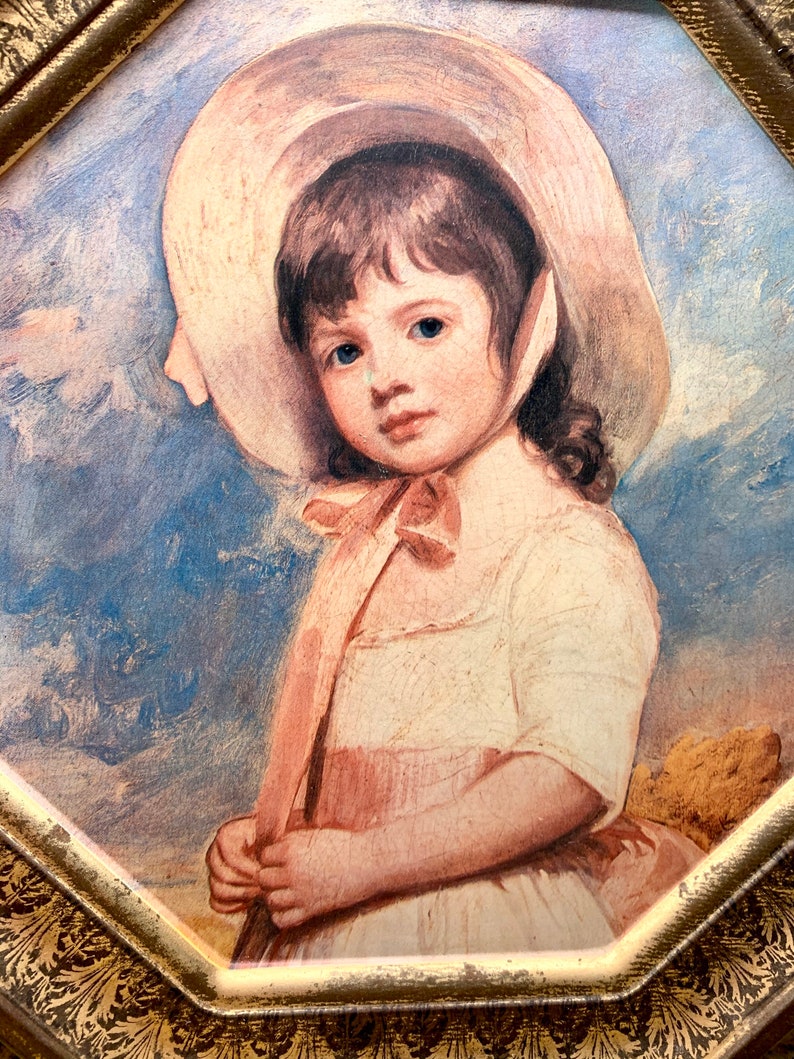 Vintage Tin Wall Hanging Decor Miss Willoughby Master Simpson Girl and ...