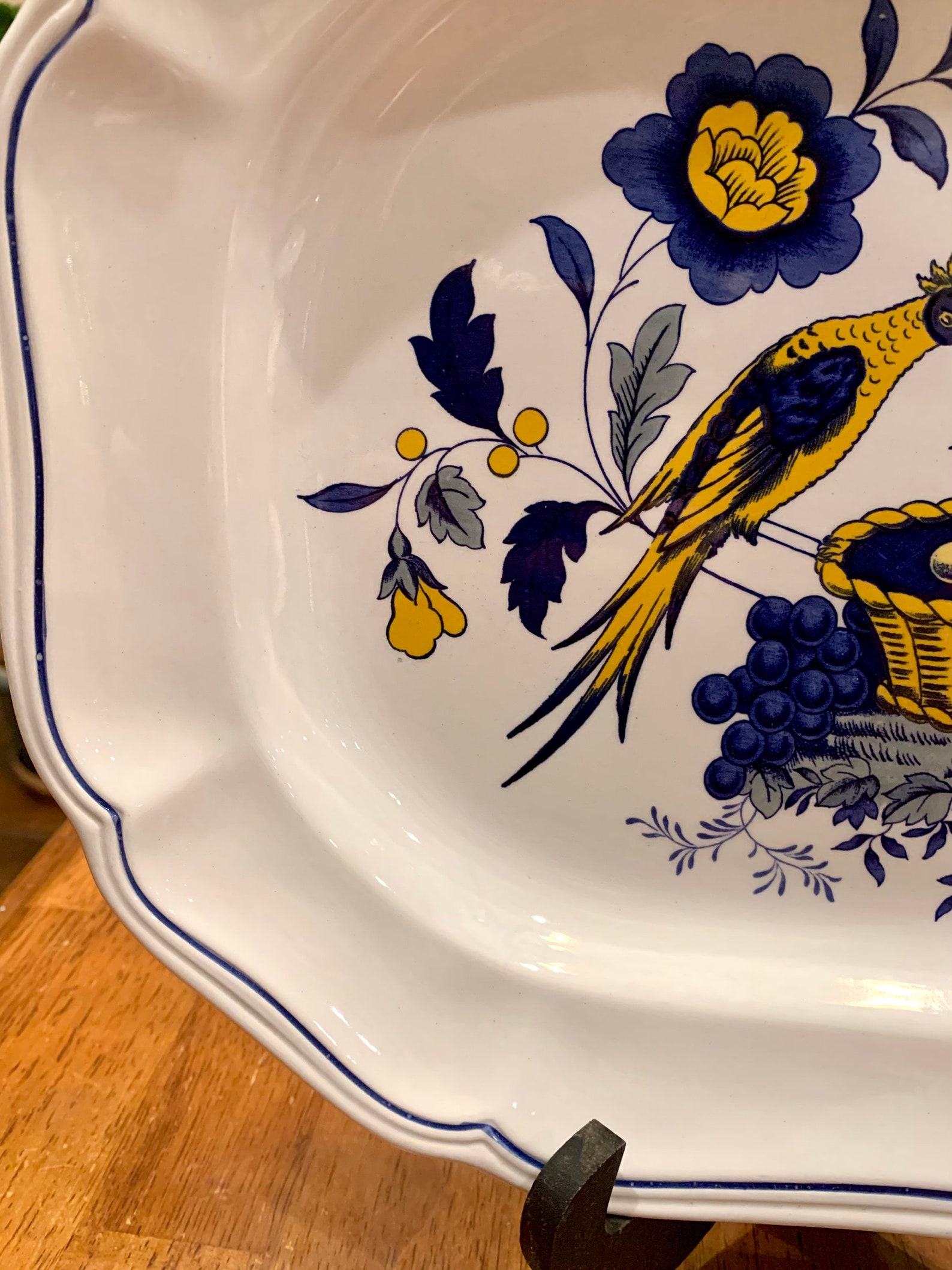 Spode Blue Bird Rectangular Platter 14 3/8 | Etsy