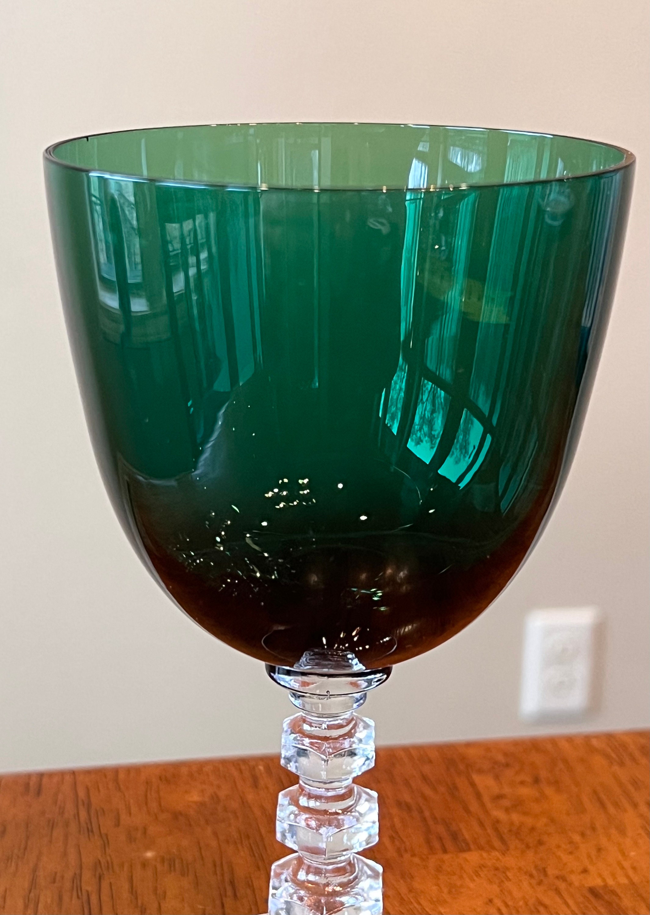 Vintage Tiffin Killarney Green Wine Glass 6 1/8 MCM 1950s Holiday Table ...