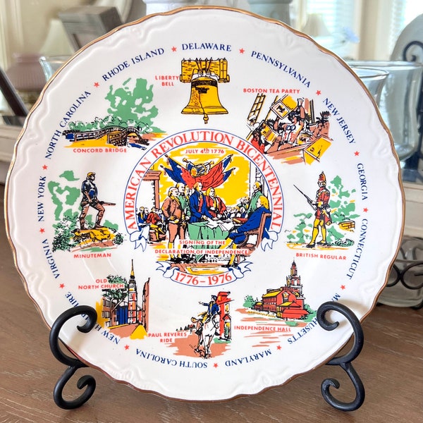 Bicentennial Plate 1776 1976 - Etsy