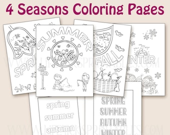 Collage Sheets for Coloring - Etsy