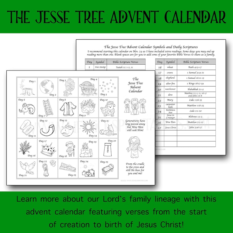 Advent Jesse Tree - Etsy