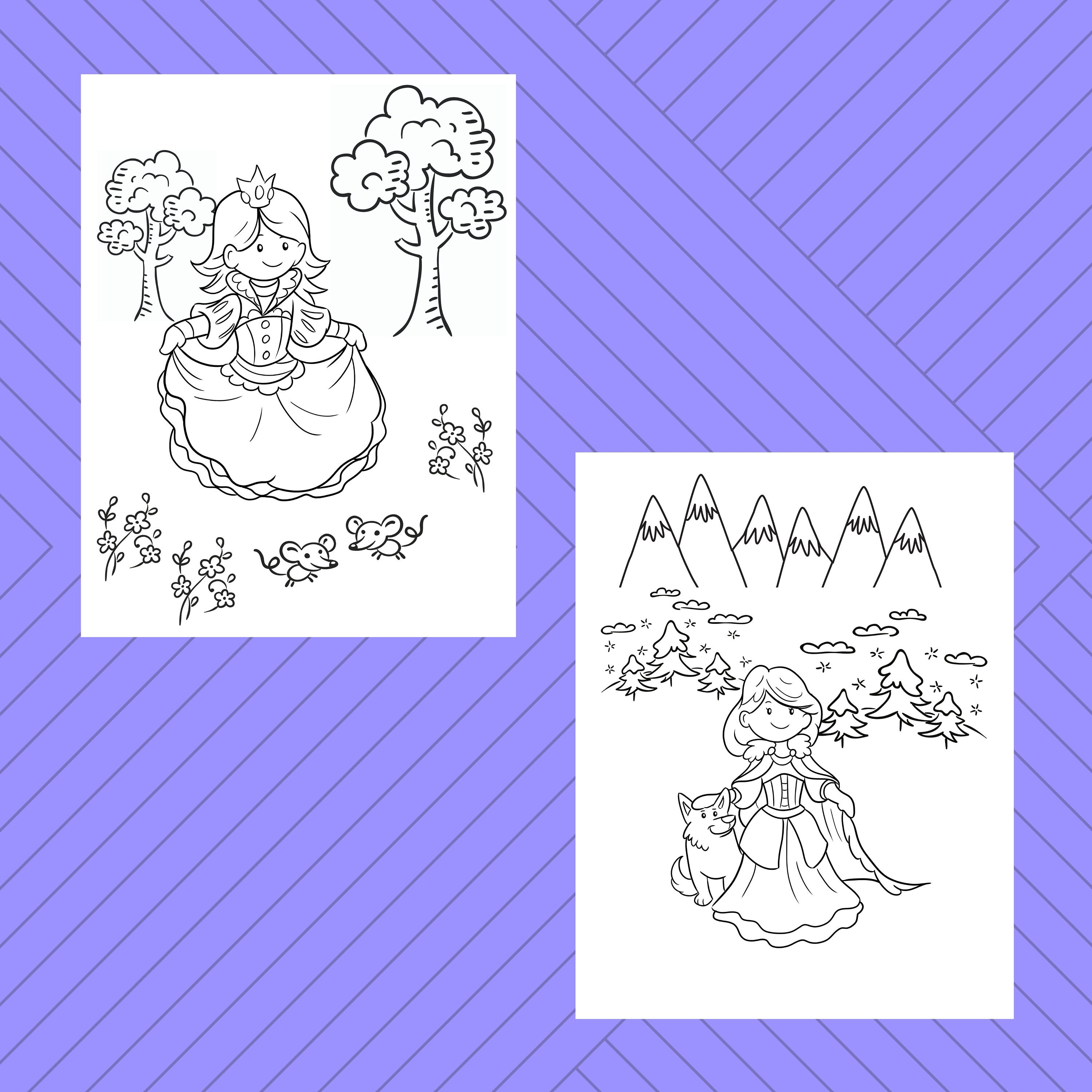 Princess Coloring Pages | Fun Princess Coloring Activity | Everyone ...