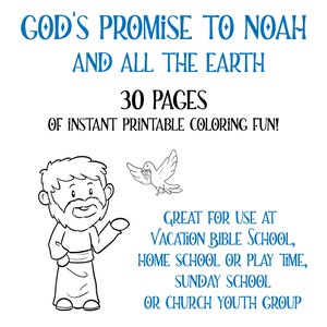 Noah's Ark Coloring Pages: God's Promise, Genesis Story (PDF Download ...