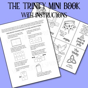 The Trinity Mini Coloring Book: Bible Verse Sunday School Activity (PDF ...