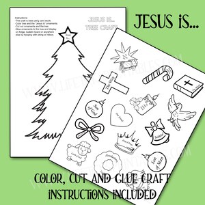 Jesus Is... Christmas Tree Craft: Names for Jesus Sunday School ...