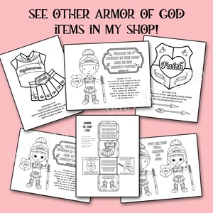 Armor of God Ephesians 6 Bible Coloring Activity | Home School & Church ...
