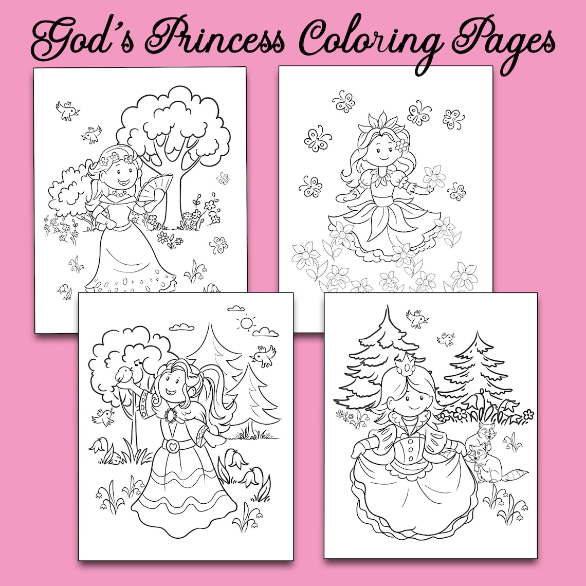 God's Princess Coloring Pages Because Every Little Girl Dreams of Being ...