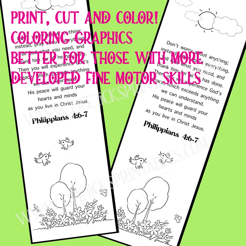 Philippians 4 6-7 Bookmark | Bible Verse Memorization | Home Church ...
