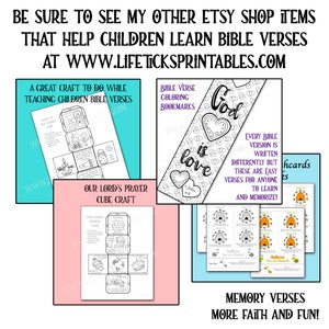 1 Corinthians 13:4-8 Cube Craft | Bible Love Verses | for Children of ...