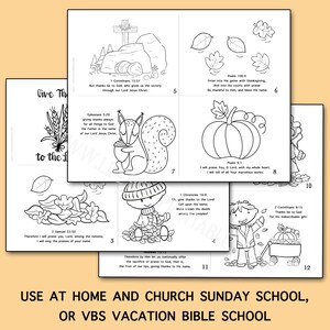Give Thanks to the Lord Small Coloring Book Craft: Bible Memory Verse ...