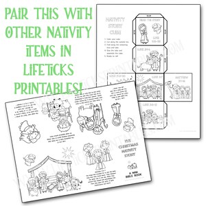 Christmas Story Coloring Tree Ornaments | Nativity Bible Verse ...