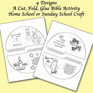 Salt & Light Bible Verse Corner Bookmarks Coloring Activity (PDF) - Etsy