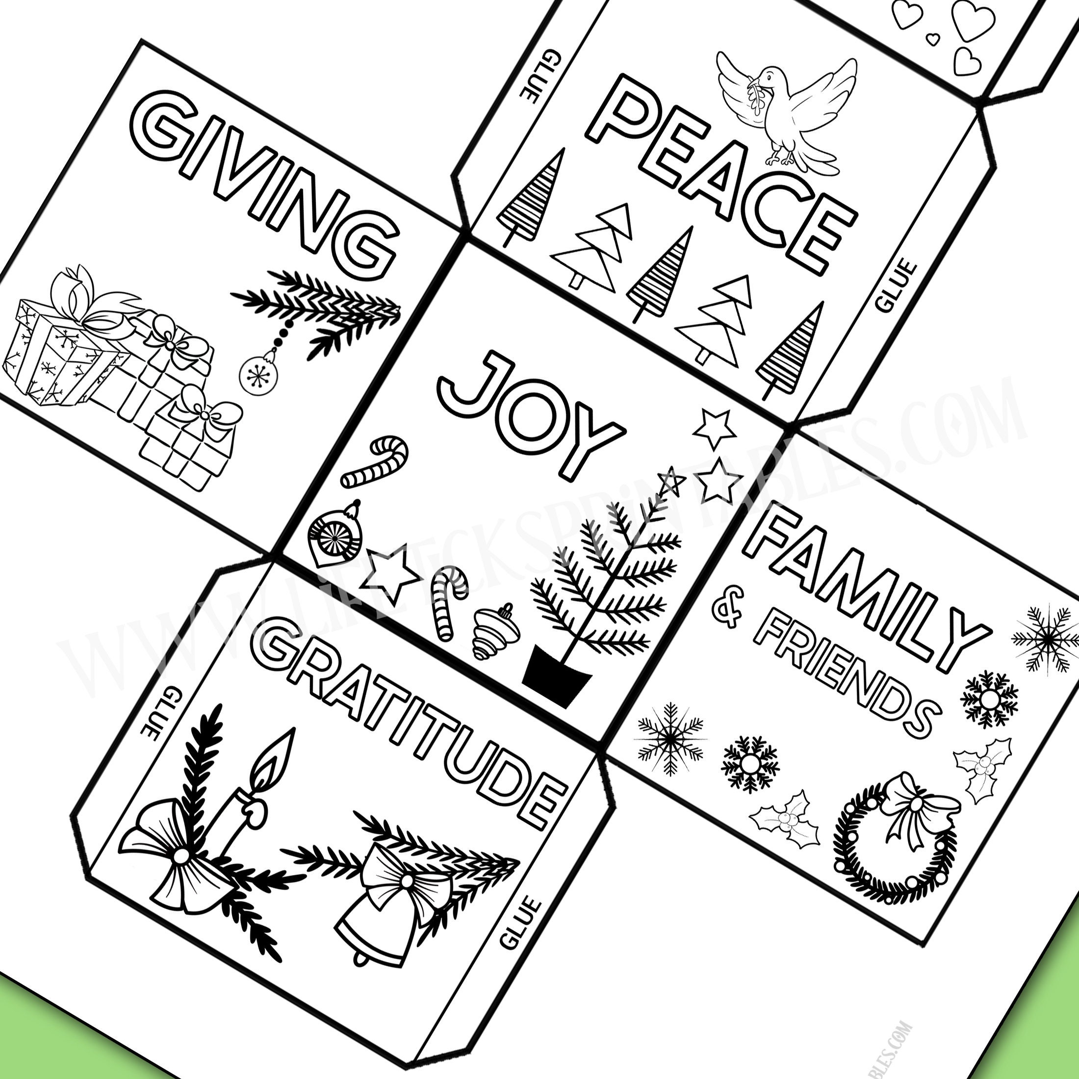 Christmas Prayer Ideas Cube Craft: Prayer Prompts Activity (PDF ...