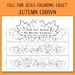Fall for Jesus Autumn Crown Color Cut and Wear Craft Children's Craft ...