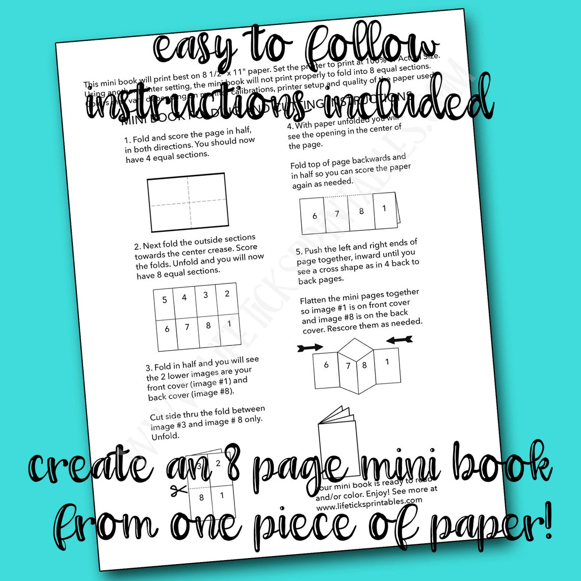 God's Creation Mini Coloring Bookmini Zine Genesis Creation Story for ...