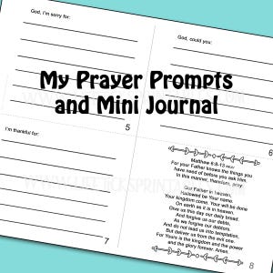 My Prayer Prompts and Journal | Religious Small Book Craft | Coloring ...
