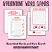 Valentine Word Games | for All Ages | Home, Church School Activity ...