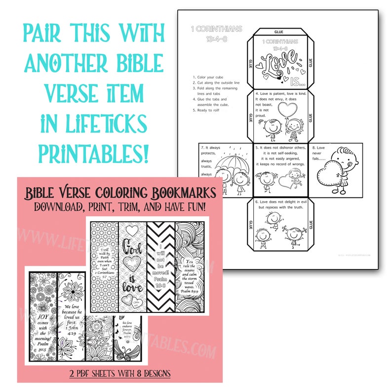 Psalm 23 Cube Coloring Craft | Bible Learning Activity | Home, Church ...
